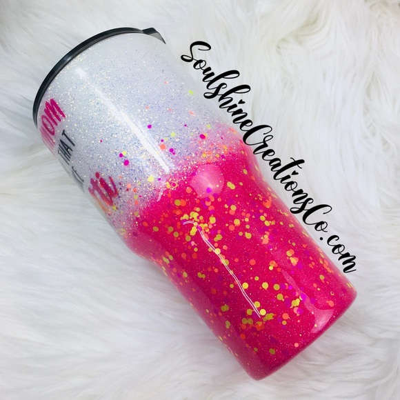 Accessories | Custom F Bomb Mom Glitter 24 Oz Tumbler Cup | Poshmark